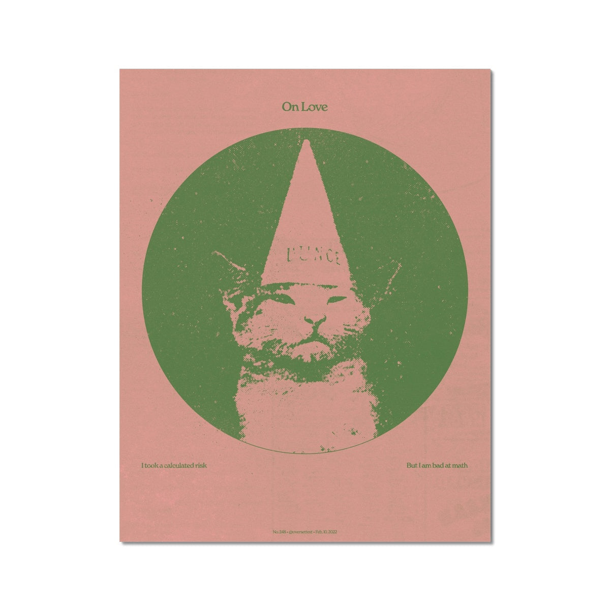 No. 248 Bad at Math Poster – The Oversettext Store